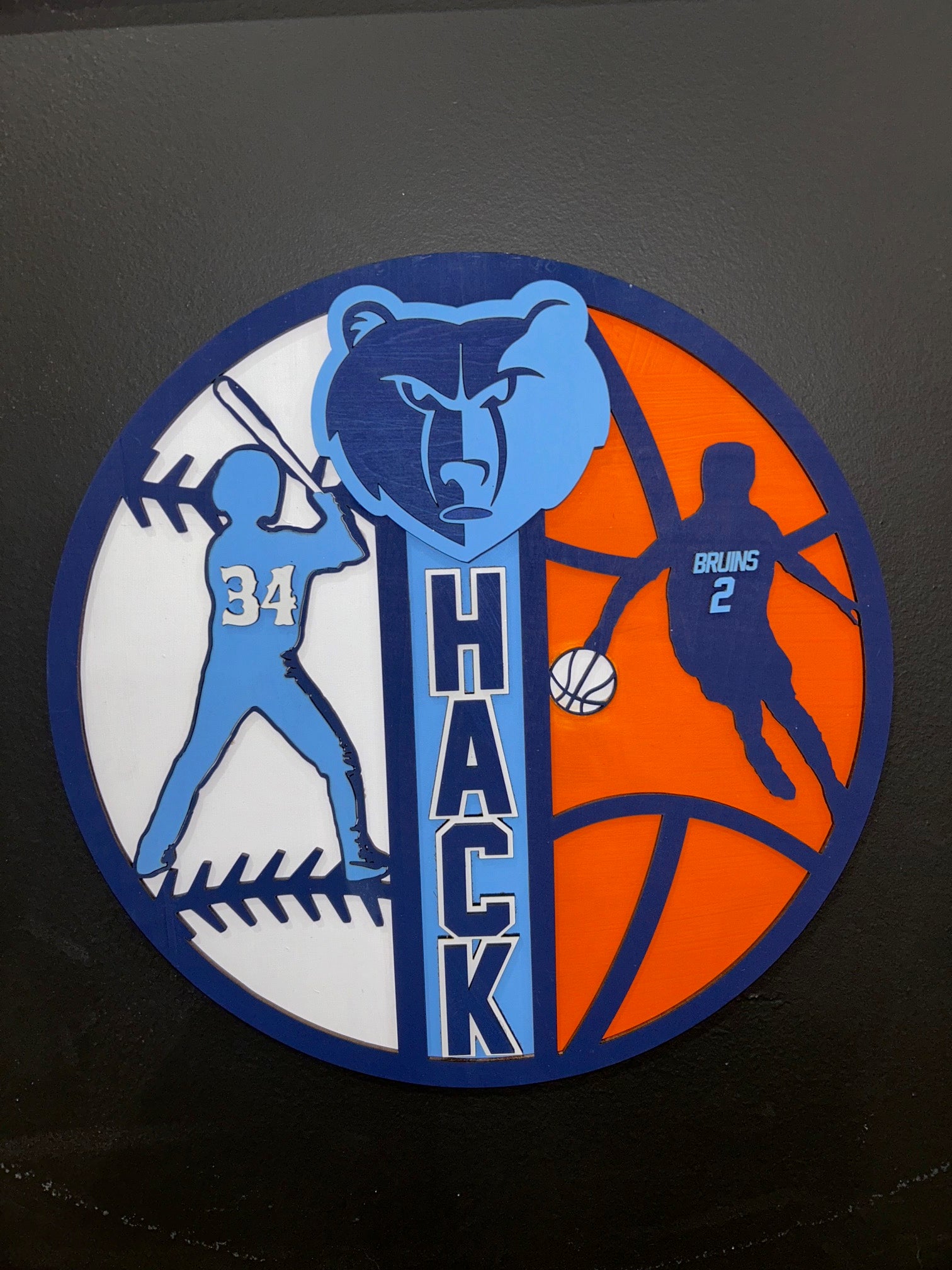 Custom Personalized Silhouette Sport Sign – RBM Designs